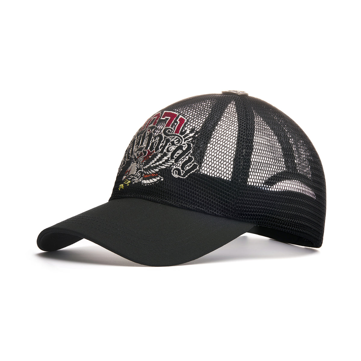 Unisex 1971 Soaring Eagle Full Mesh 5 Panel Trucker - Black – Ed Hardy ...