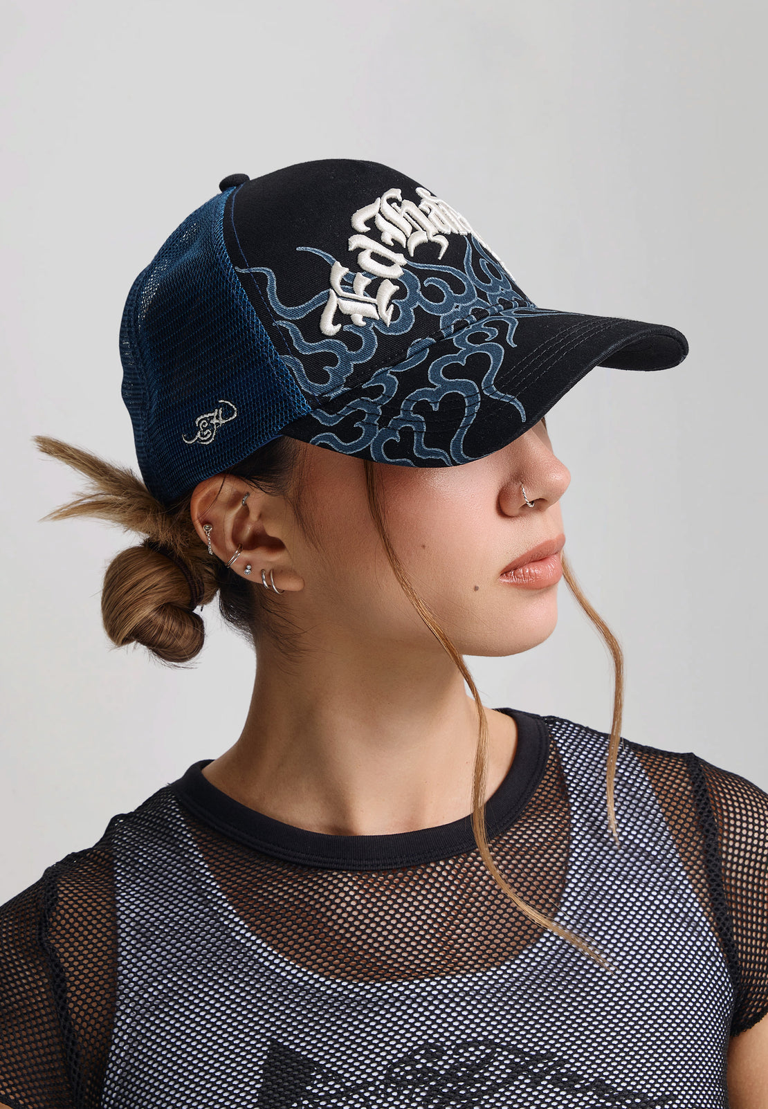 Unisex Flaming Ed Hardy 5 Panel Trucker Cap - Black – Ed Hardy Europe
