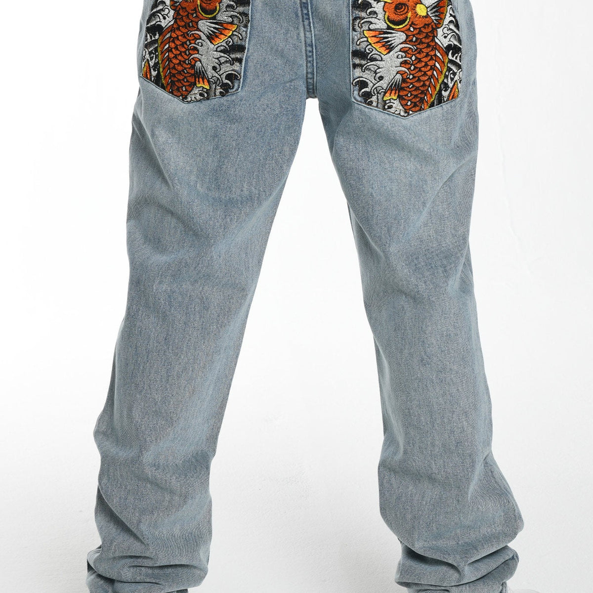 Mens Koi-Merge Denim Trousers Jeans - Blue – Ed Hardy Europe