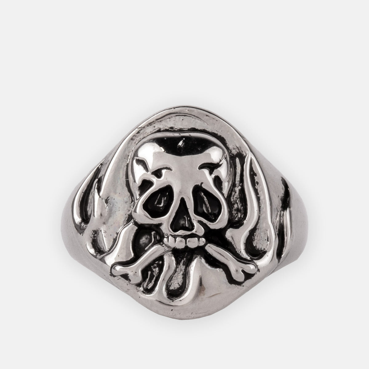 Skull Signet Ring - Silver – Ed Hardy Europe